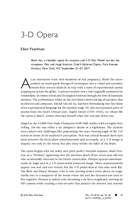(PDF) 3-D Opera | Ellen Pearlman, PhD - Academia.edu