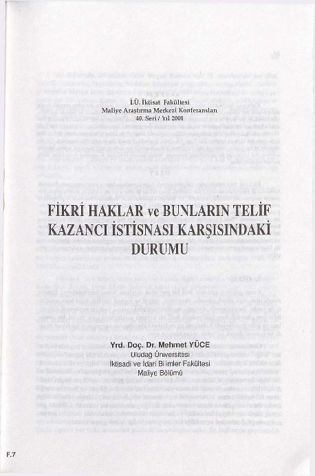 (PDF) Telif Hakkı