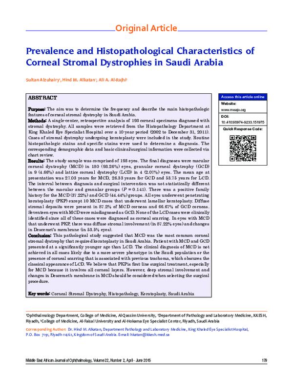 (PDF) Prevalence and histopathological characterization of Masai ...