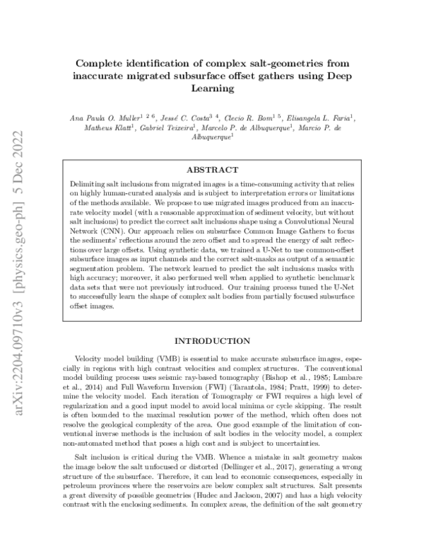 (PDF) Complete identification of complex salt geometries from inaccurate migrated subsurface ...