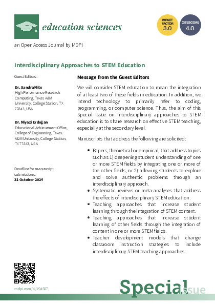 (PDF) Call for paper: Special Issue "Interdisciplinary Approaches to ...