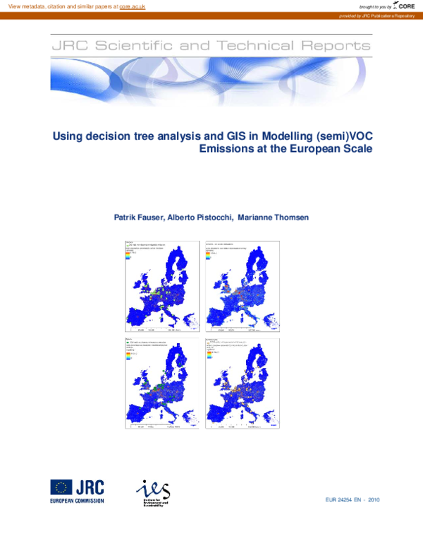 (PDF) Using decision tree analysis and GIS in Modelling (semi)VOC ...
