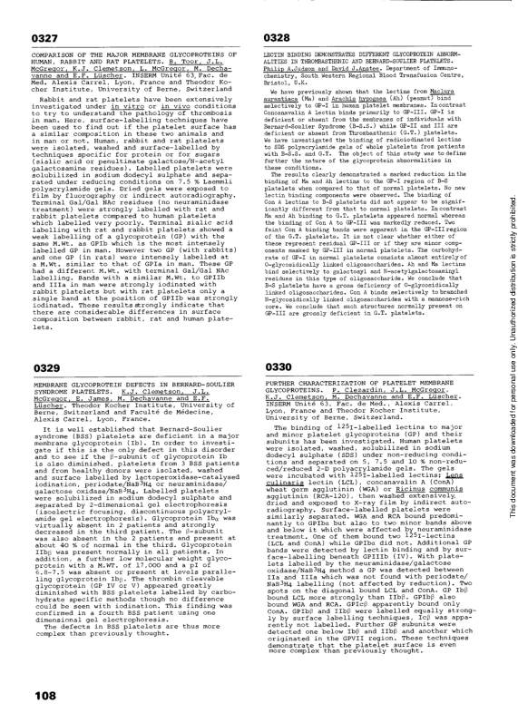 (PDF) Comparison Of The Major Membrane Glycoproteins Of Human, Rabbit ...