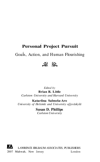 (PDF) Personal Project Pursuit