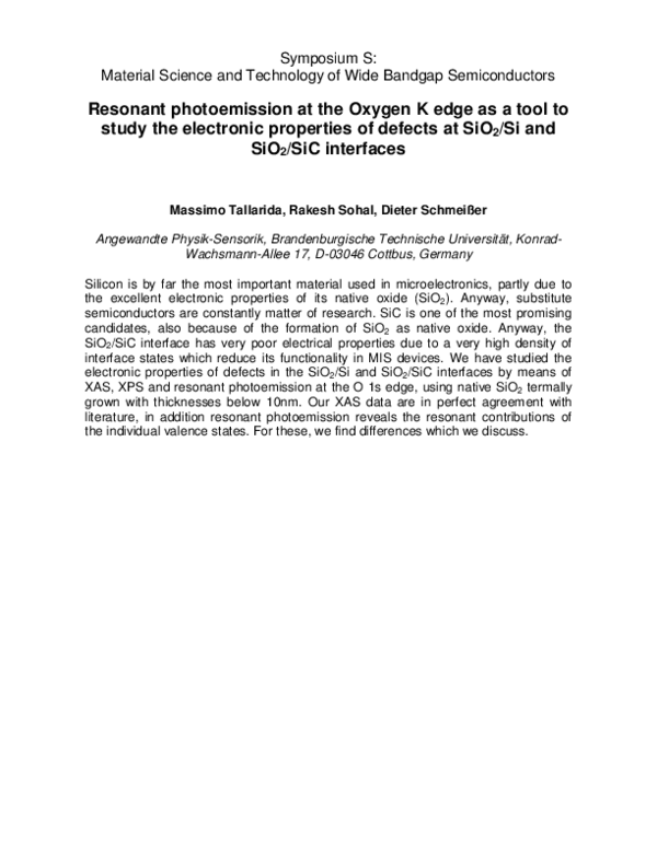 (PDF) Resonant photoemission at the oxygen K edge as a tool to study the electronic properties ...