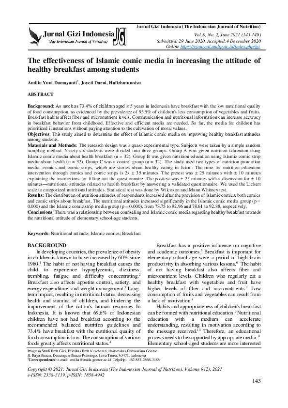 (PDF) The effectiveness of Islamic comic media in increasing the ...