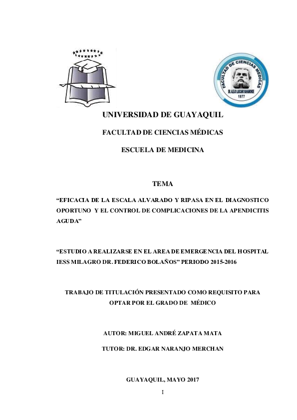 (PDF) Eficacia de la Escala Alvarado y RIPASA en el diagnóstico ...