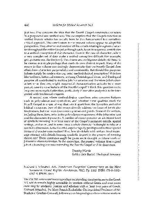 (PDF) Acts. Zondervan Exegetical Commentary on the New Testament