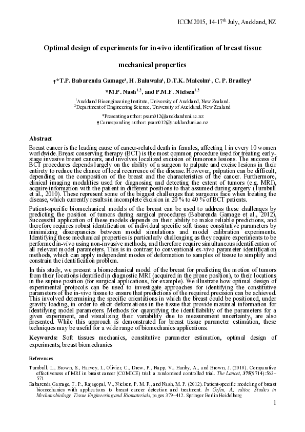 (PDF) Keynote: Optimal design of experiments for in-vivo identification ...