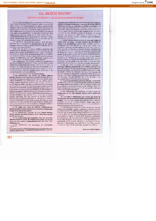 (PDF) El buen padre: modelo paterno y maternidad responsable