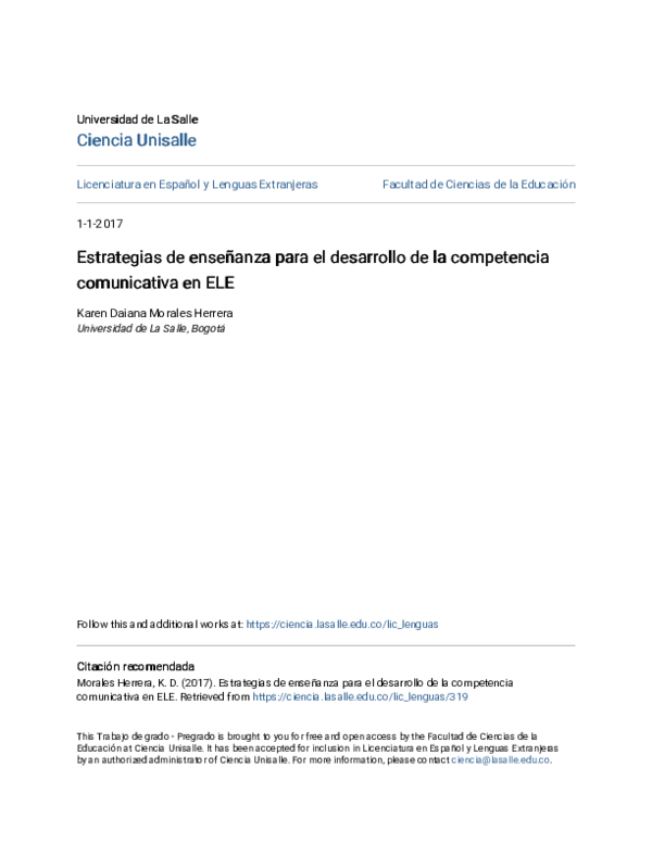 (PDF) Estrategias de enseñanza para el desarrollo de la competencia ...