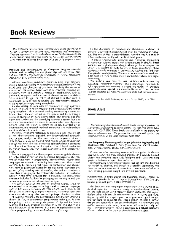 (PDF) Structure and interpretation of computer programs