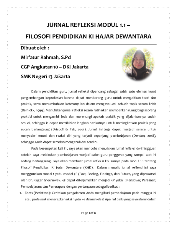 (PDF) JURNAL REFLEKSI MODUL 1.