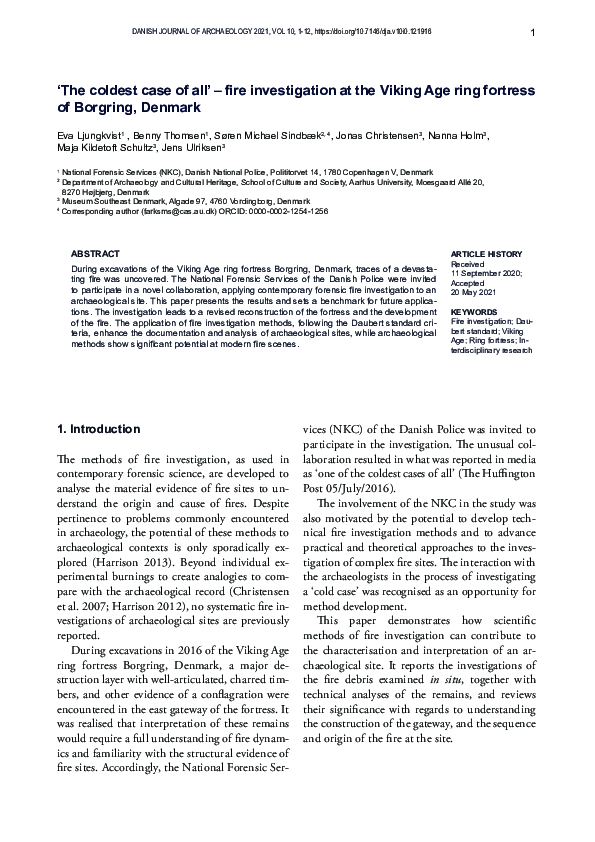 (PDF) ‘The coldest case of all’