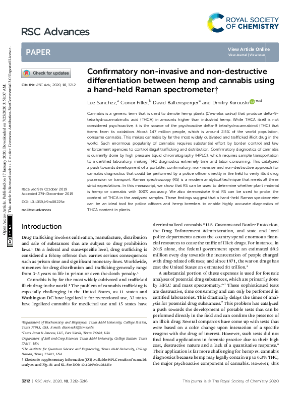 (PDF) Confirmatory non-invasive and non-destructive differentiation ...