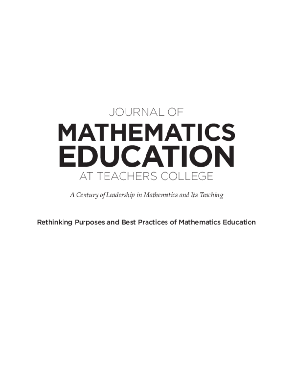 (PDF) Retaining Early Career Math Teachers Online