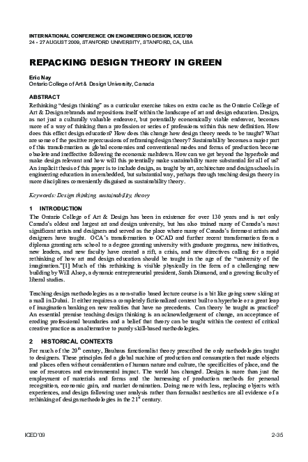 (PDF) Repacking Design Theory in Green