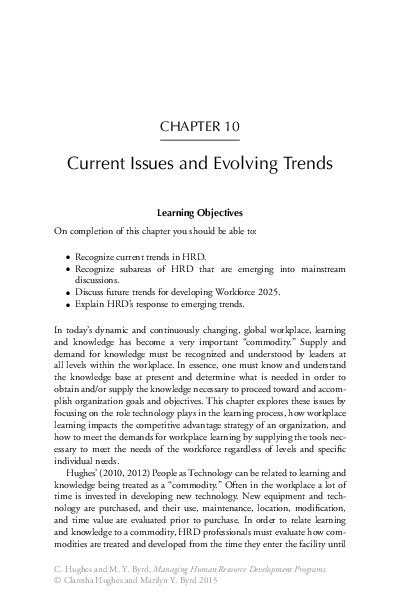 (PDF) Current Issues and Evolving Trends