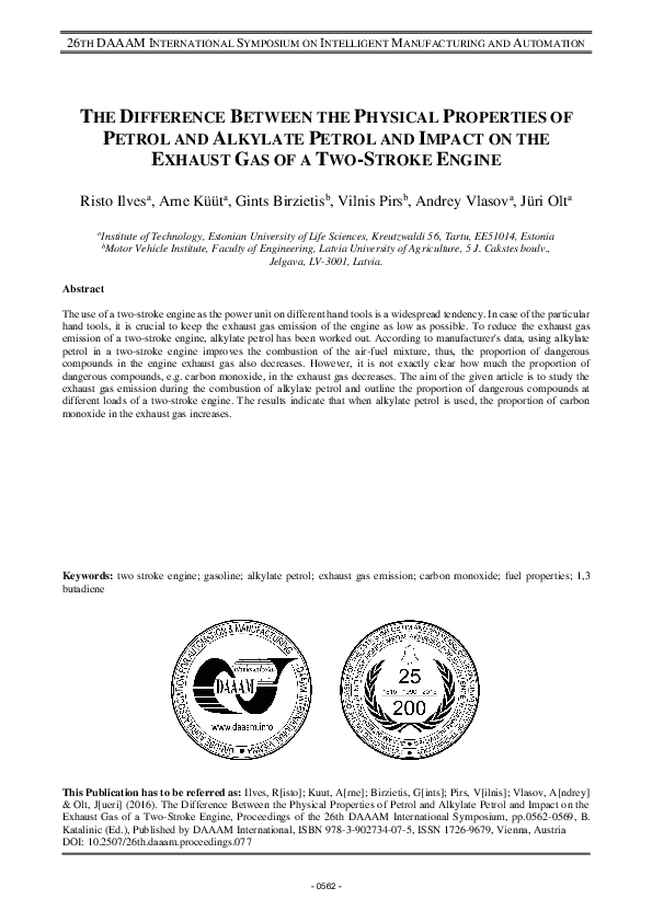 (PDF) The Difference Between the Physical Properties of Petrol and ...