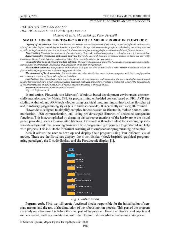 (PDF) Simulation of the Trajectory of a Mobile Robot in Flowcode