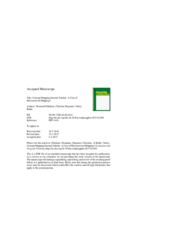 (PDF) Concept mapping internal validity: A case of misconceived mapping?