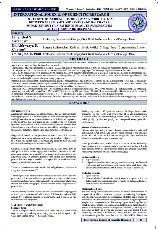 (PDF) To Study the Incidence, Etiology and Correlation Between Serum ...