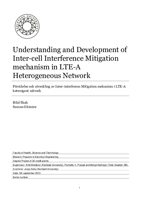 (PDF) Understanding and Development of Inter-cell Interference Mitigation mechanism in LTE-A ...