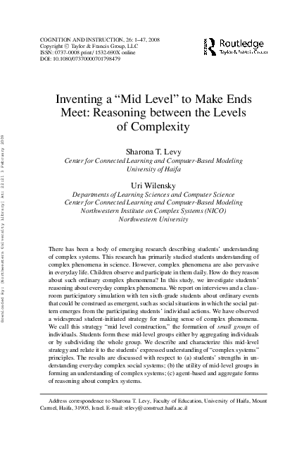(PDF) Inventing a “Mid Level” to Make Ends Meet: Reasoning between the ...
