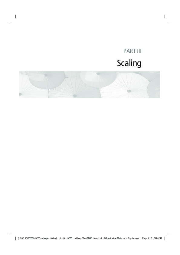 (PDF) Multidimensional Scaling I