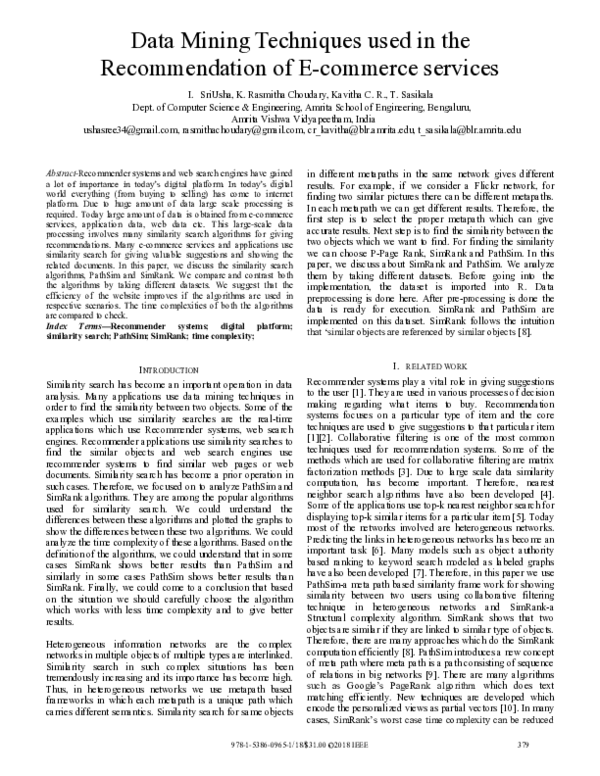 (PDF) Data Mining Techniques for Ecommerce