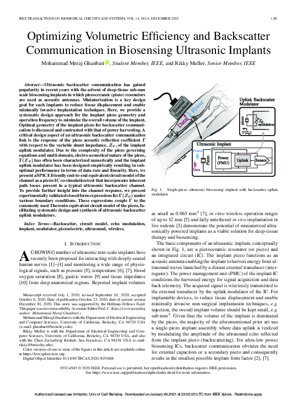 (PDF) Optimizing Volumetric Efficiency and Backscatter Communication in ...