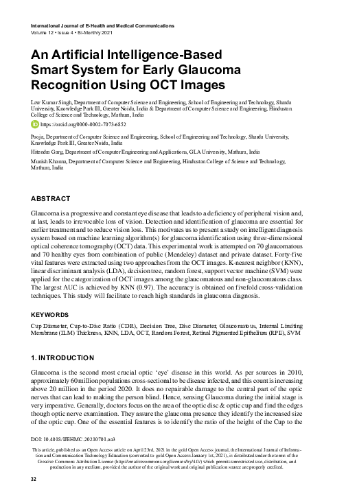 (PDF) An Artificial Intelligence-Based Smart System for Early Glaucoma ...