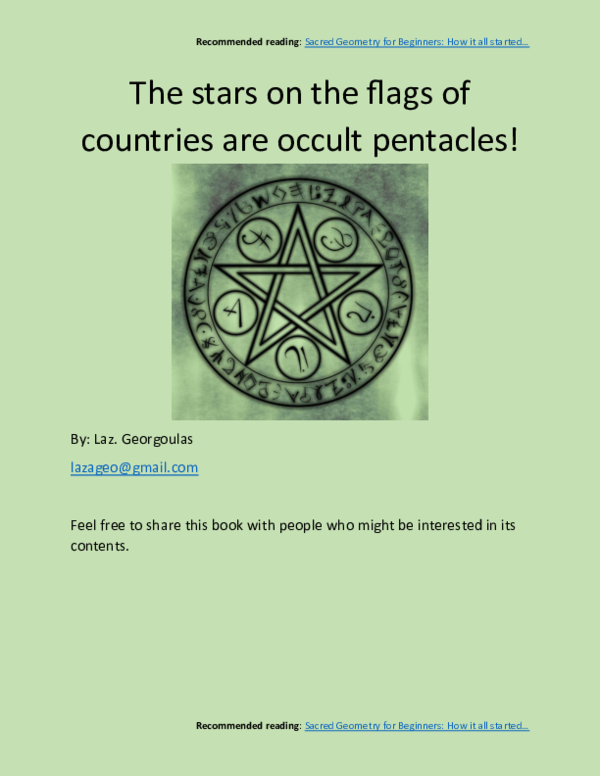 (PDF) The stars on the flags of countries are occult pentacles!