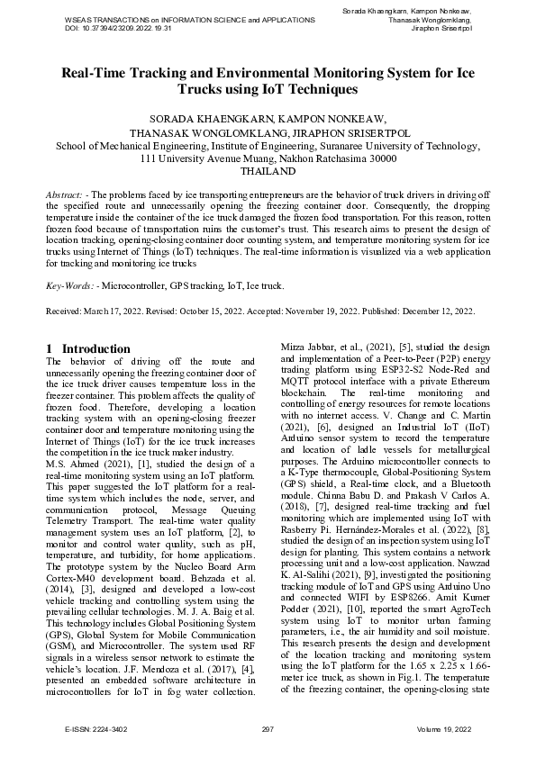 (PDF) Real-Time Tracking and Environmental Monitoring System for Ice ...