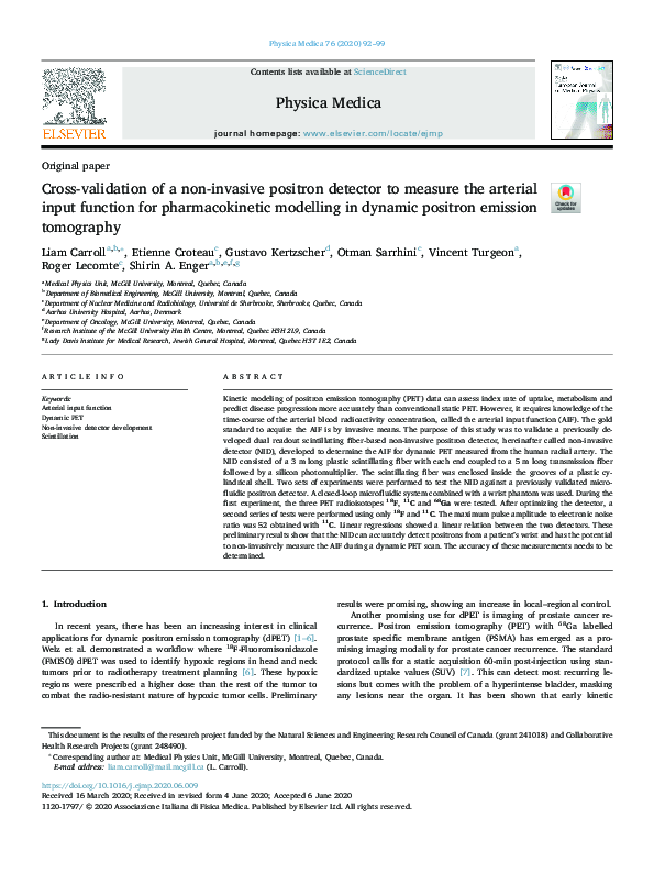 (PDF) Cross-validation of a non-invasive positron detector to measure the arterial input ...