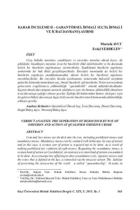 (PDF) Verdict Analysis: The Seperation of Behaviour by Way of Omission ...