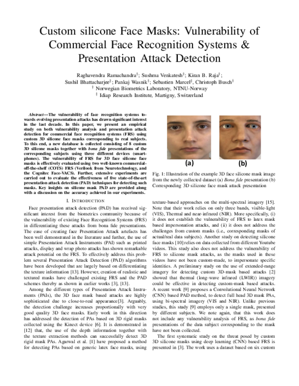 (PDF) Custom silicone Face Masks: Vulnerability of Commercial Face ...
