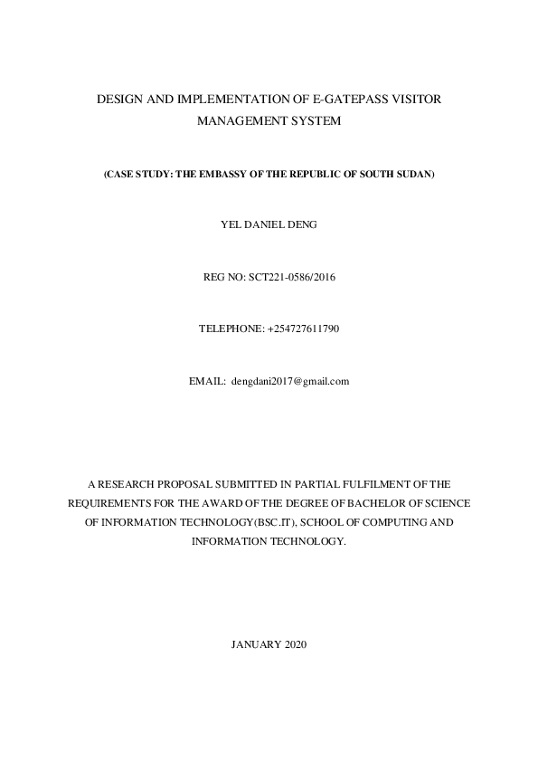 (PDF) E-gatepass Visitor Management System