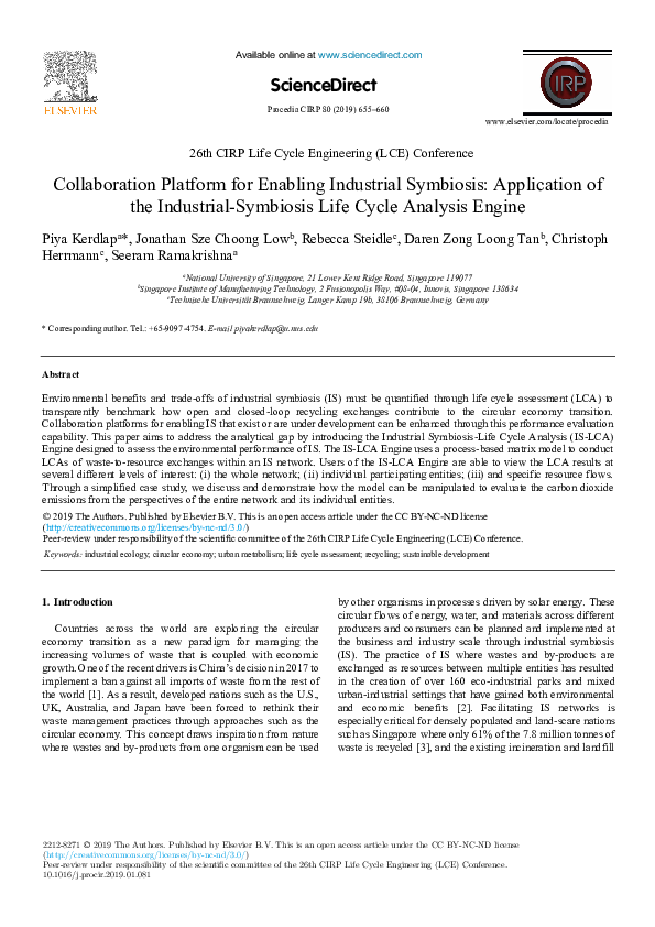 (PDF) Collaboration Platform for Enabling Industrial Symbiosis ...