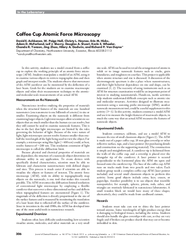(PDF) Coffee Cup Atomic Force Microscopy