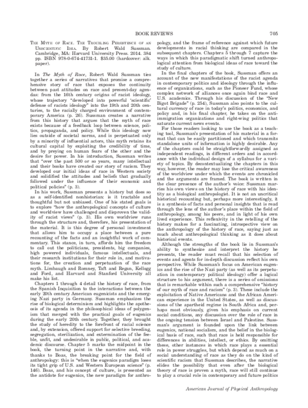 (PDF) The Myth of Race: The Troubling Persistence of an Unscientific ...