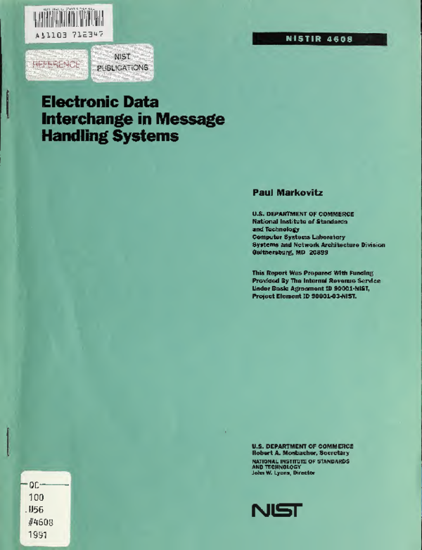 (PDF) Electronic data interchange in Message Handling Systems