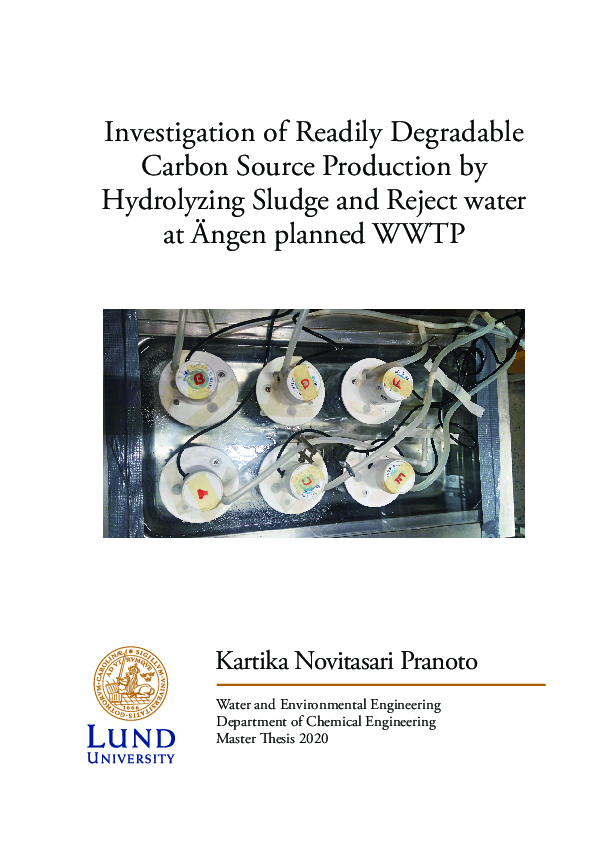 (PDF) Investigation of Readily Degradable Carbon Source Production by ...