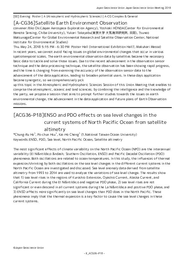 (PDF) ENSO and PDO effects on sea level changes in the current systems ...