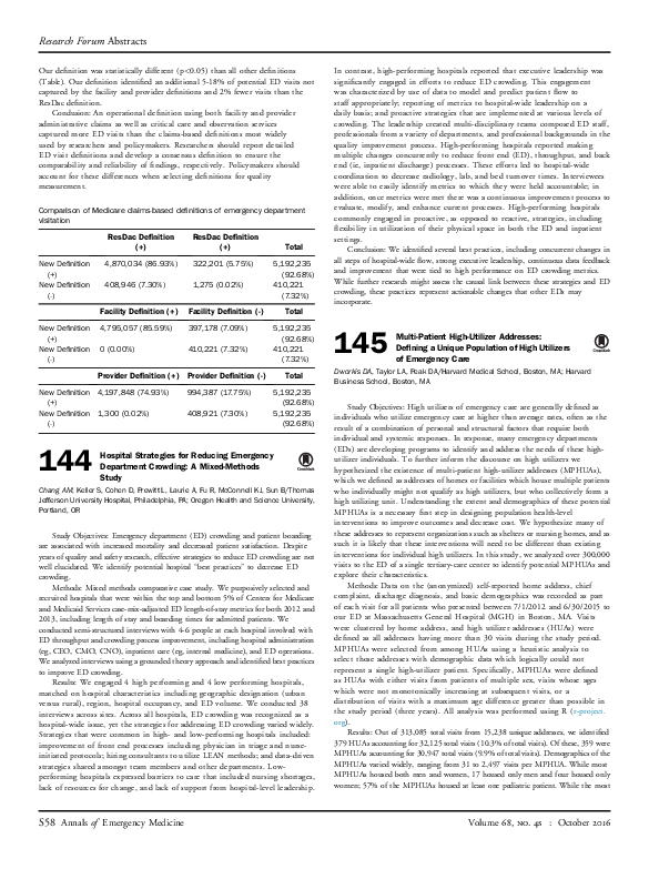 (PDF) 145 Multi-Patient High-Utilizer Addresses: Defining a Unique ...