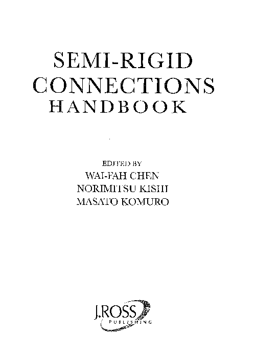 (PDF) Semi-Rigid Connections Handbook