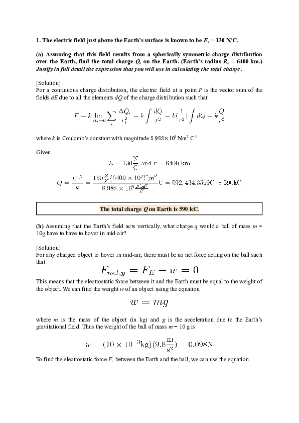(PDF) Electrostatics, magnetostatics, electrodynamics, alternating-current (AC) circuits, and ...