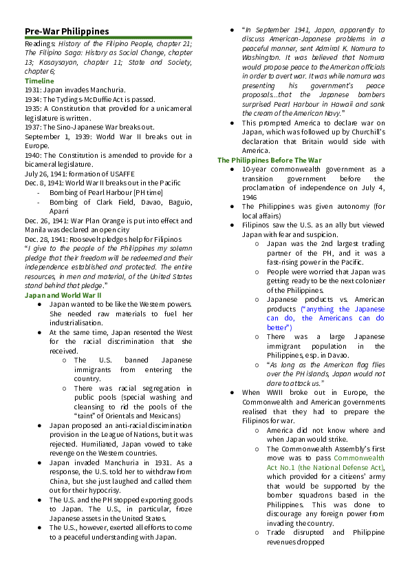 (PDF) HISTO 12: Readings in Philippine History finals reviewer