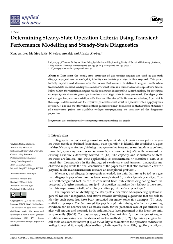 (PDF) Determining Steady-State Operation Criteria Using Transient Performance Modelling and ...