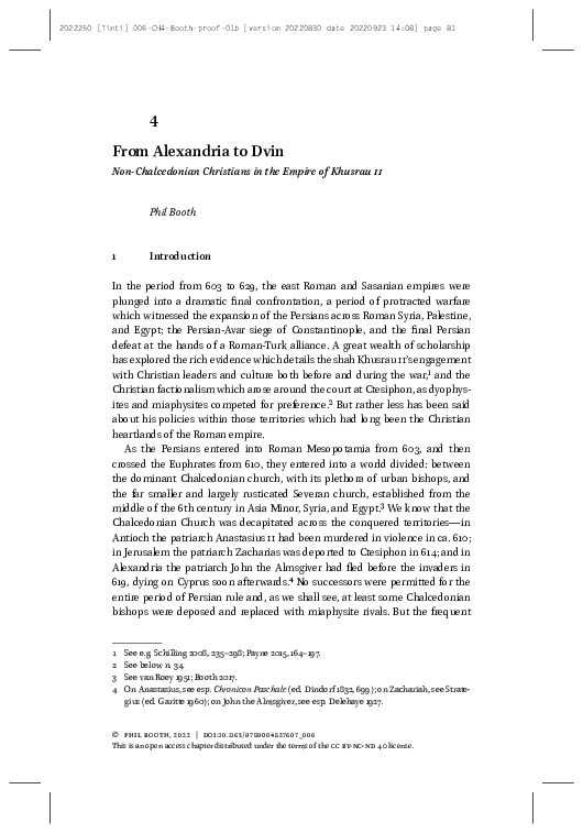 (PDF) From Alexandria to Dvin: Non-Chalcedonian Christians in the ...